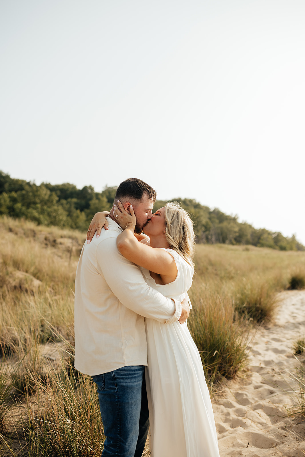Indiana Dunes State Park Beach Engagement Photos - Kim Kaye Photography