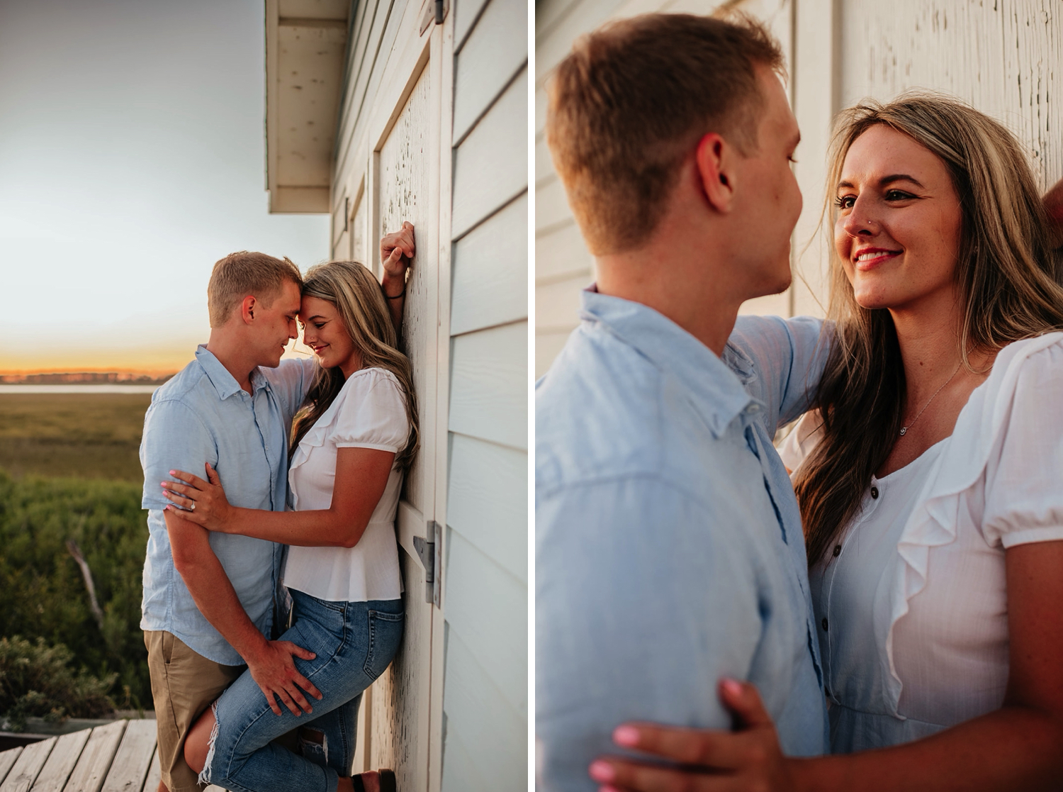 Laid-Back Charleston Engagement Photos in Folly Beach - Kim Kaye ...